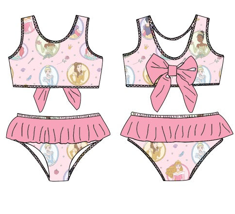 PRINCESS PORTRAITS / BOW SWIM SUIT – Bad Baby Bows